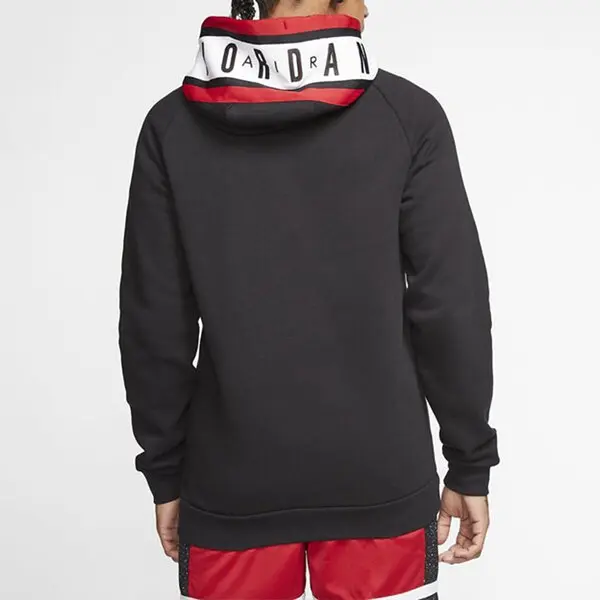 JORDAN Zip-up Hooded Jacket With Logo Detail