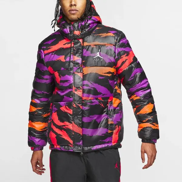 JORDAN Jumpman Air Short Hooded Padded Jacket Camouflage - Default Colorway