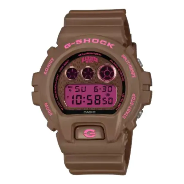 Casio G-shock X Hardies Nyc 6900 Series Watch - Brown/pink