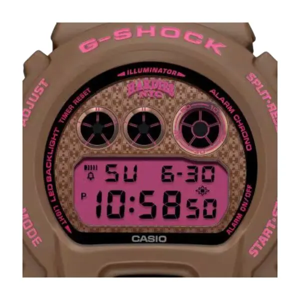 Casio G-shock X Hardies Nyc 6900 Series Watch - Brown/pink