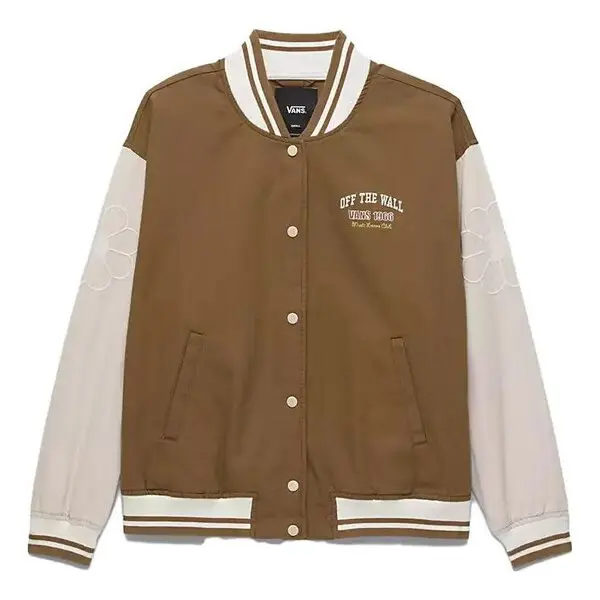 VANS Music Lovers Club Bomber Jacket - Brown/beige