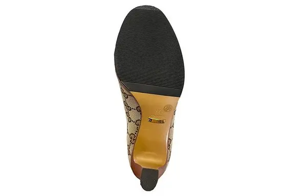 Gucci Lisa Gg Canvas Mid-heel Boots