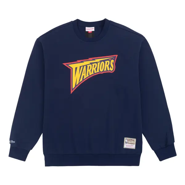 Mitchell & Ness X Nba Golden State Warriors Sweatshirt - Navy/yellow