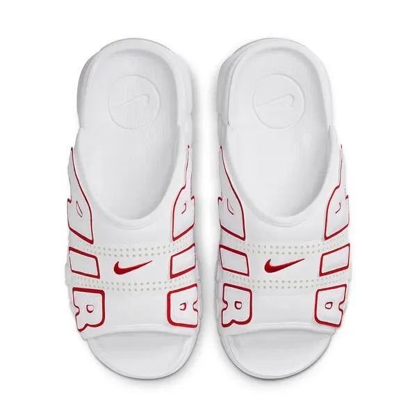 Nike More Uptempo Slide - White/red