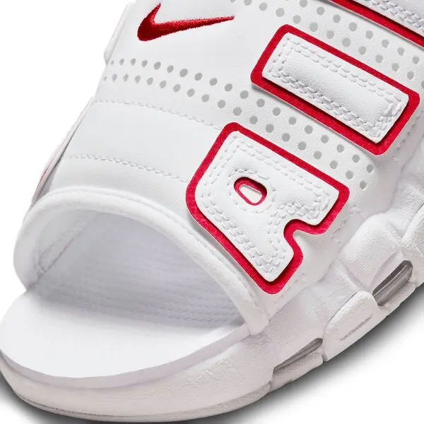 Nike More Uptempo Slide - White/red