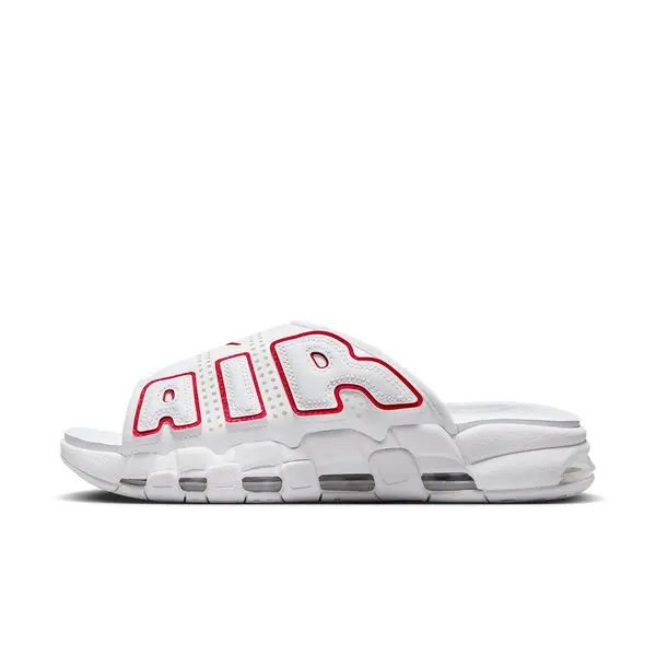 Nike More Uptempo Slide - White/red