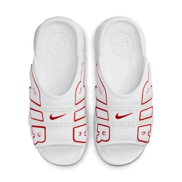 Nike More Uptempo Slide - White/red
