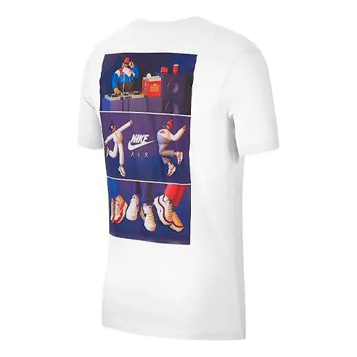 Nike Logo Pattern Printing Casual Short Sleeve - White