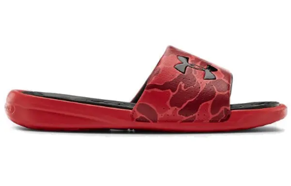 Under Armour Playmaker Diverge Slides Red Camo