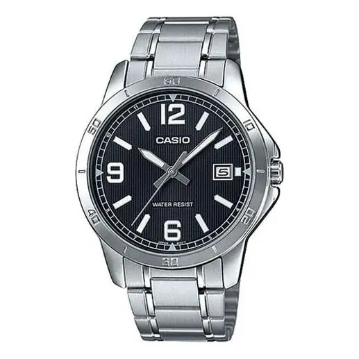 Casio Analog Stainless Steel Bracelet Watch - Silver/black