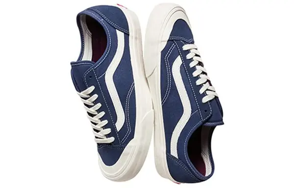 VANS Style 36 Decon Sf Salt Wash Low Top Sneakers - Blue/white