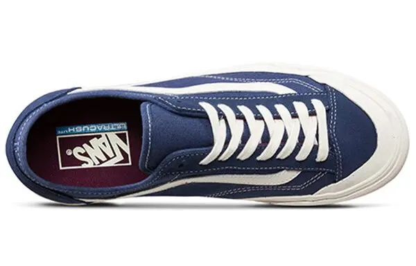 VANS Style 36 Decon Sf Salt Wash Low Top Sneakers - Blue/white