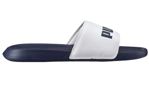 PUMA Popcat Shower Slides - White/blue