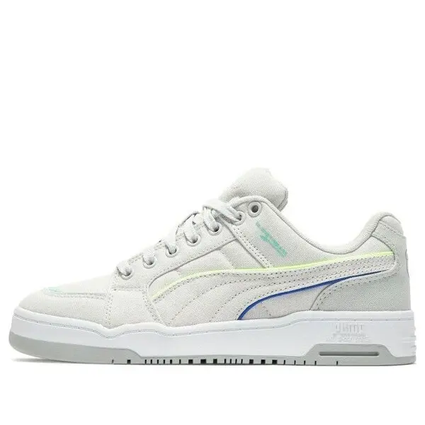 PUMA Slipstream Lo Canvas Sneakers - White/blue/grey