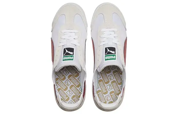 PUMA Roma Og Nylon Low Top Sneakers - White/red/black