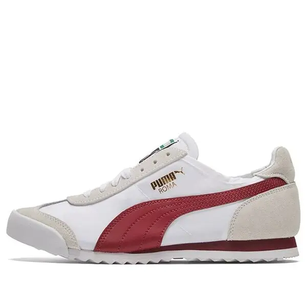 PUMA Roma Og Nylon Low Top Sneakers - White/red/black