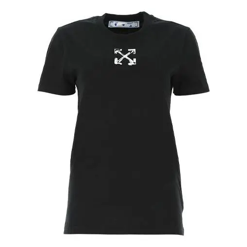 Off-White Printed Short Sleeve T-shirt - Black