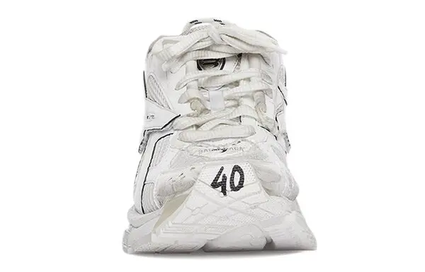 Balenciaga Runner Sneakers Mesh And Nylon - White