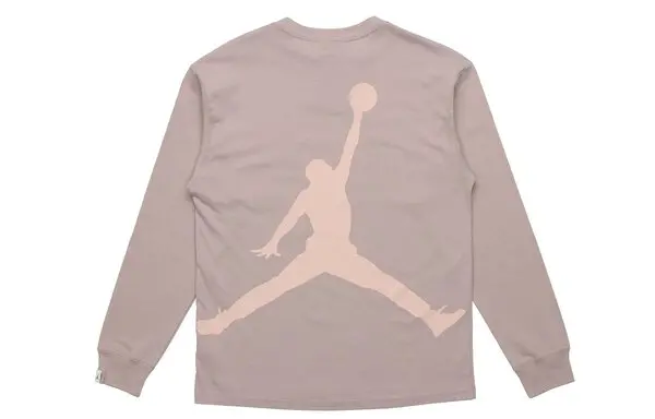 JORDAN Back Logo Round Neck Pullover Long Sleeves