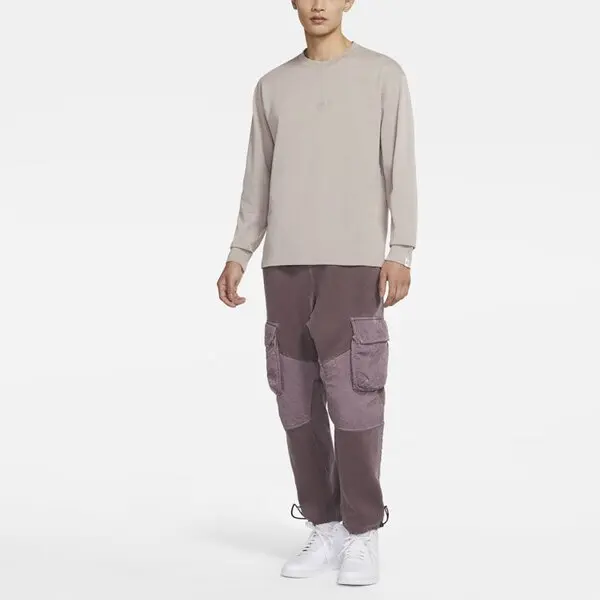 JORDAN Back Logo Round Neck Pullover Long Sleeves