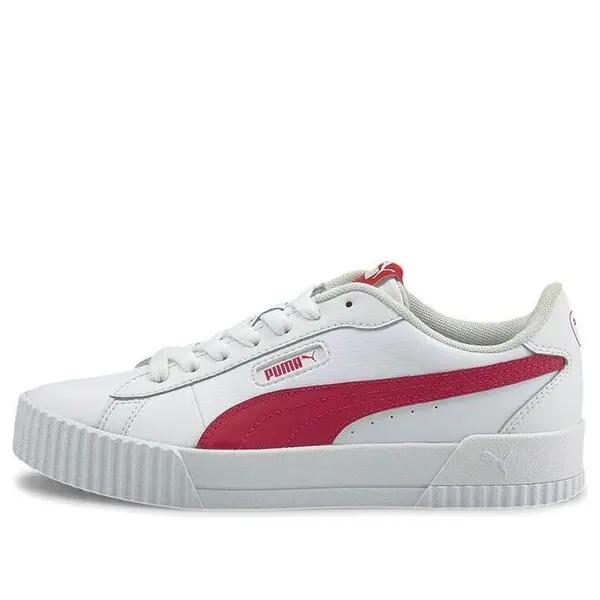 PUMA Carina Crew Sneakers - White/red