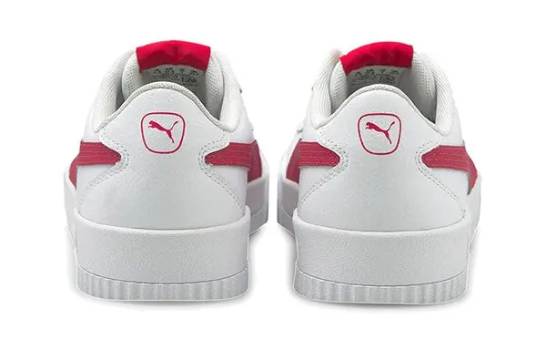 PUMA Carina Crew Sneakers - White/red