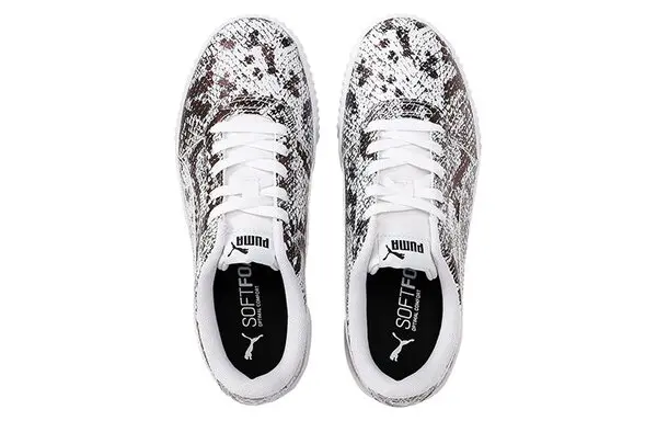 PUMA Carina Reptile-effect Lace-up Sneakers