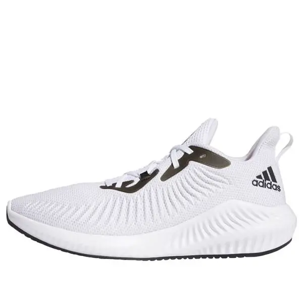 Adidas Alphabounce+ Cloud Lace-up Sneakers - White