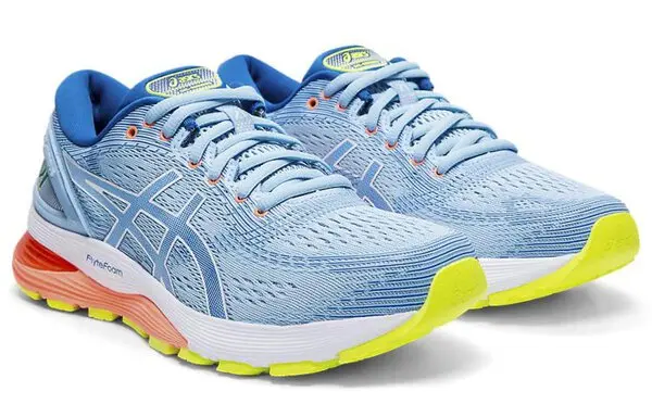Asics Gel-nimbus 21 Performance Athletic Shoes - Light Blue