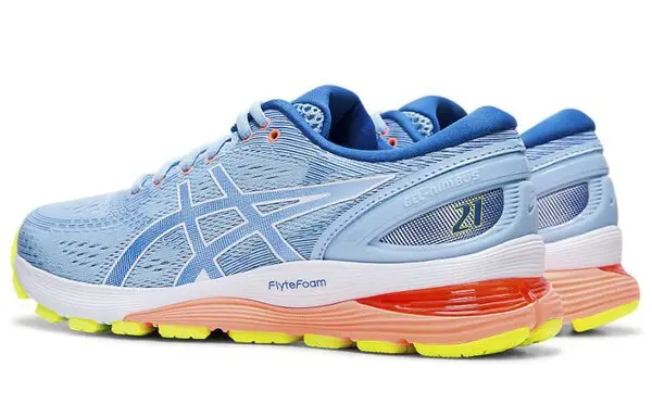 Asics Gel-nimbus 21 Performance Athletic Shoes - Light Blue