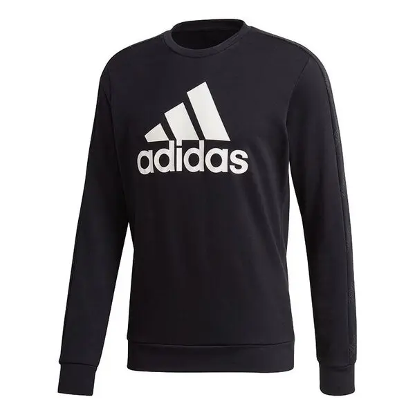 Adidas Graphic Logo Crewneck Sweatshirt - Black