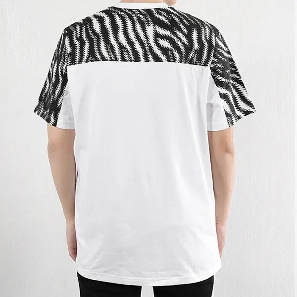 PUMA Short Sleeve Colorblocked Zebra Print T-shirt