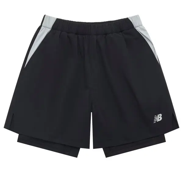 NEW BALANCE Nb Logo 2 In 1 Short - Black