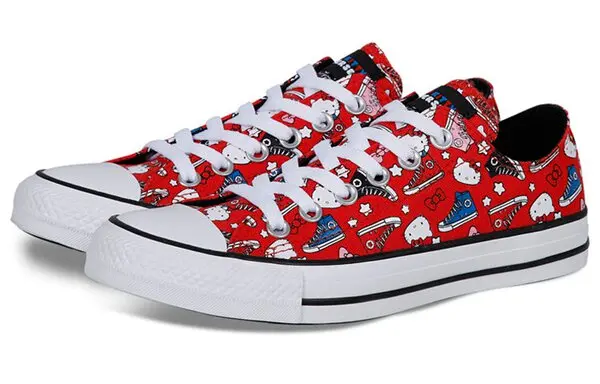 CONVERSE X Hello Kitty All Star Low Top Sneakers - Red