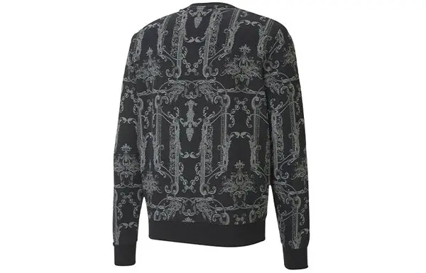 PUMA Luxe Aop Crew Pullover Knit