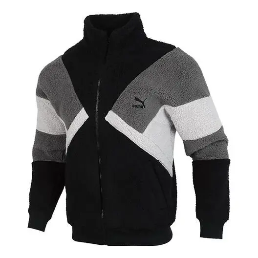 PUMA Retro Block Sherpa Jacket - Black