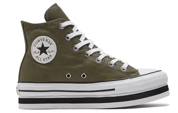 CONVERSE Chuck Taylor All Star Platform Layered High Top Sneakers - Green