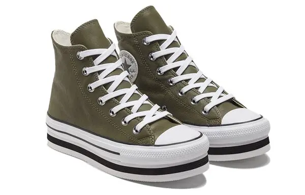 CONVERSE Chuck Taylor All Star Platform Layered High Top Sneakers - Green