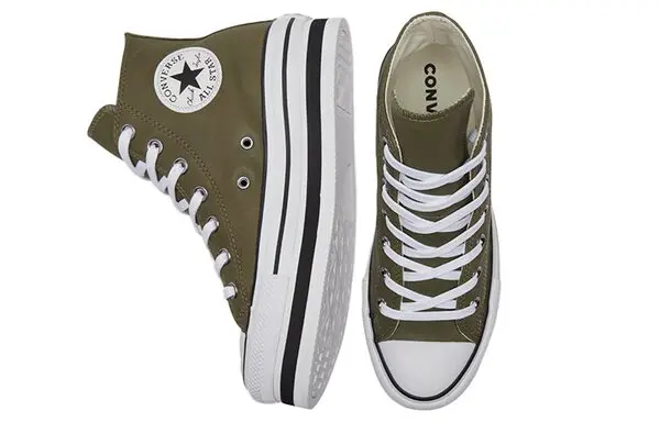 CONVERSE Chuck Taylor All Star Platform Layered High Top Sneakers - Green
