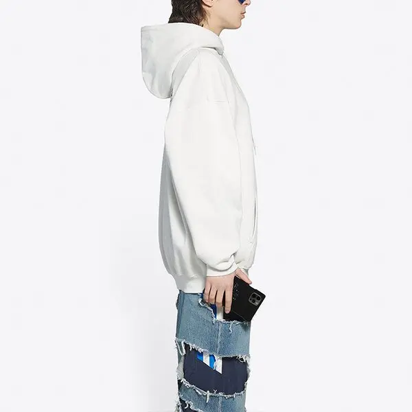 Balenciaga Fw21 Political Campaign Printing Hoodie - White