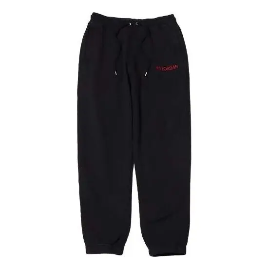 JORDAN Sweatpants 'black - Black/red