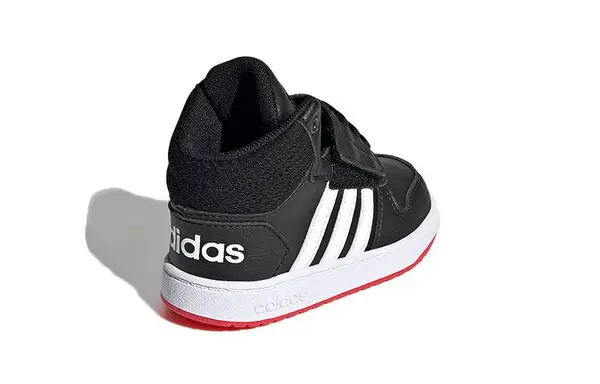 Adidas Hoops 2.0 Mid Sneakers - Black/white/red