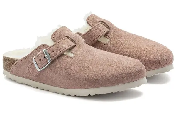 BIRKENSTOCK Boston Shearling Clogs - Pink