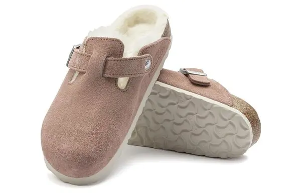 BIRKENSTOCK Boston Shearling Clogs - Pink