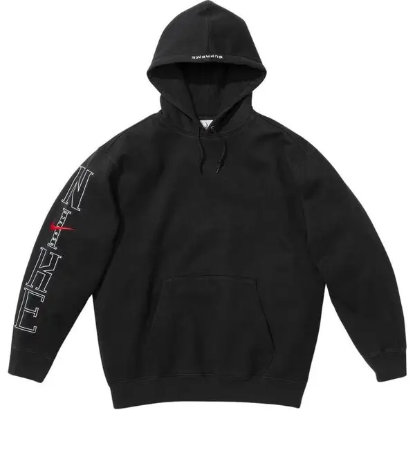 Supreme X Nike Hooded Sweatshirt - Black