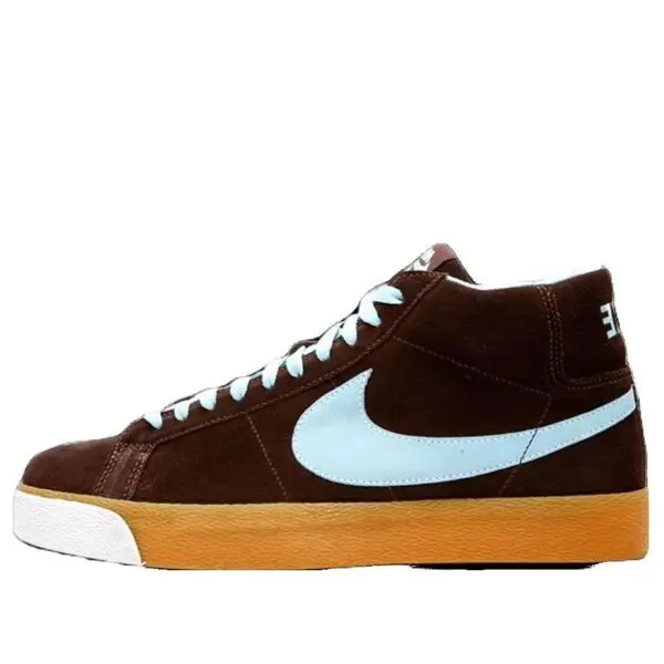 Nike Blazer Mid High Top Sneakers - Brown/blue