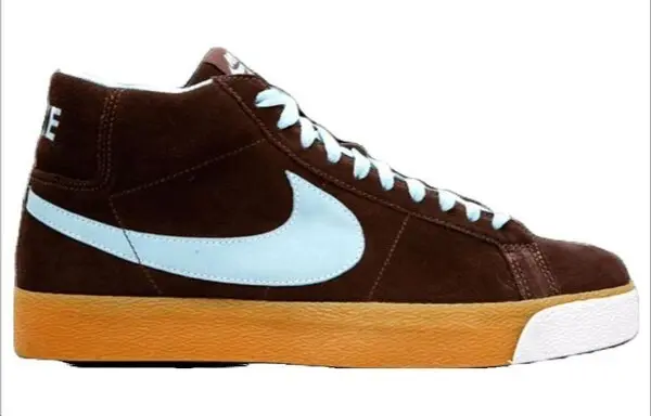 Nike Blazer Mid High Top Sneakers - Brown/blue