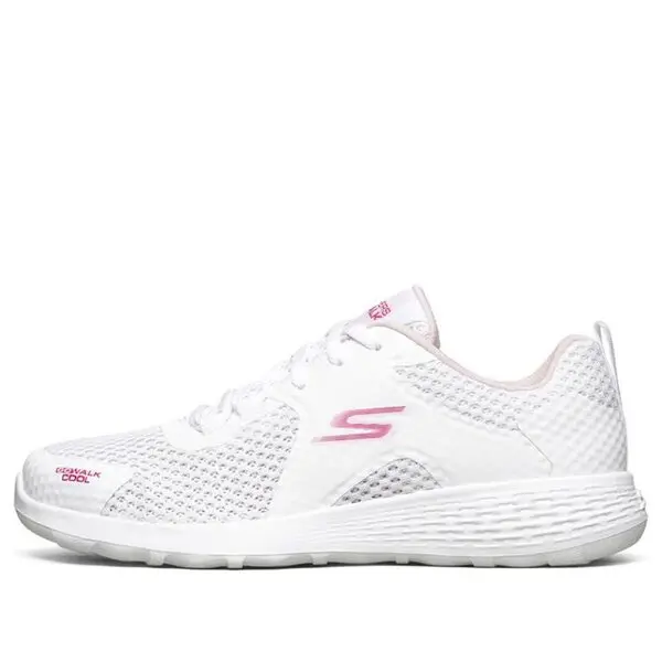 Sketchers Go Walk Cool Athletic Sneakers - White/pink