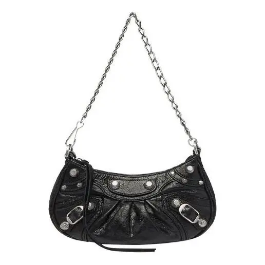 Balenciaga Le Cagole Mini Bag With Chain - Black