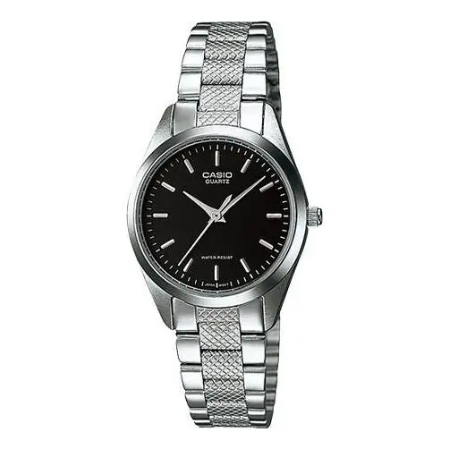 Casio Stainless Steel Analog Watch - Black